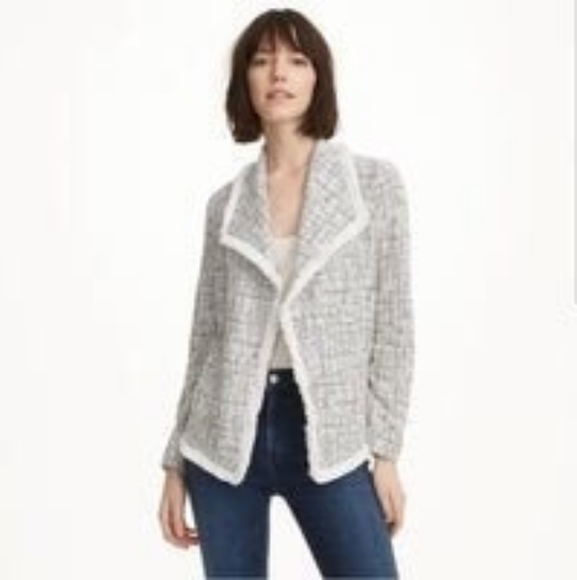 Club Monaco | Jackets & Coats | Club Monaco Tweed Waterfall Jacket ...